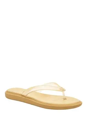 COACH OUTLET Coach Signature Jacquard Flip Flops - Vanilla