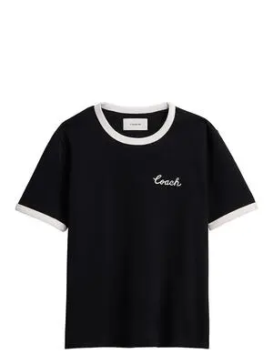 COACH OUTLET Ringer T-shirt - Black
