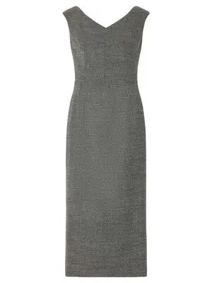 Dolce & Gabbana Stretch-wool Midi Dress - Gray