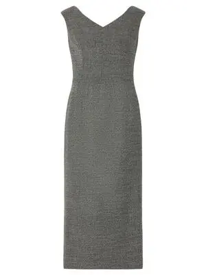 Dolce & Gabbana Stretch-wool Midi Dress - Gray