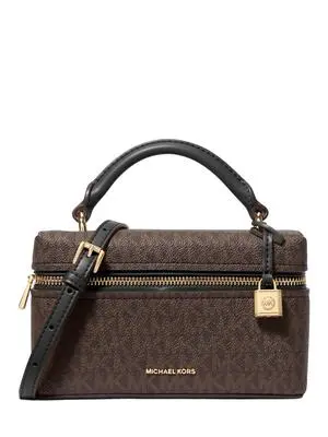 Michael Kors Jana Extra-small Signature Logo Convertible Crossbody Bag - Brown