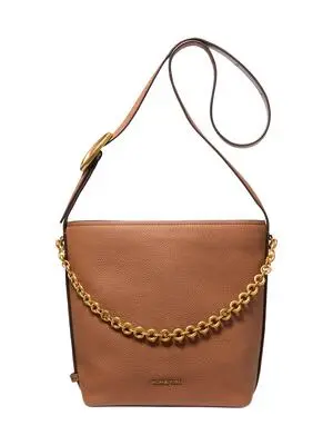 Michael Kors Nolita Small Pebbled Leather Bucket Tote - Brown