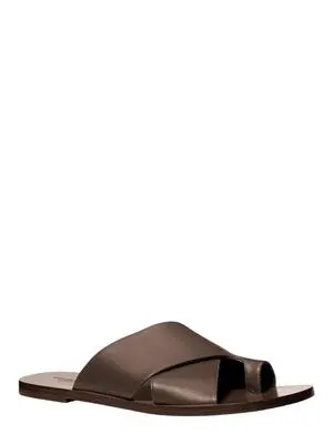 Michael Kors Mackenzie Leather Sandal - Brown