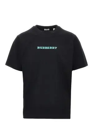 Burberry Heritage Logo Print T-hirt - Black