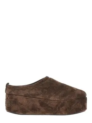 Balenciaga Alaska Soft Platform Clogs - Brown
