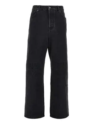 Loewe Anagram Baggy Denim Jeans - Black