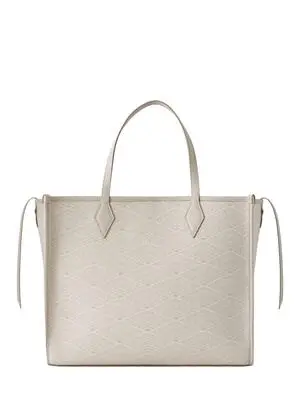 METIER Chameleon 41 Leather-trimmed Jacquard Tote - Gray