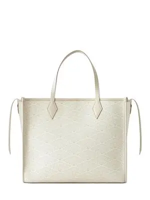 METIER Chameleon 41 Leather-trimmed Jacquard Tote - Gray