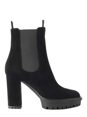 GIANVITO ROSSI Barry 70 Suede Ankle Boots - Black