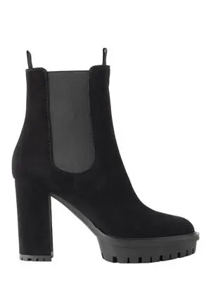 GIANVITO ROSSI Barry 70 Suede Ankle Boots - Black