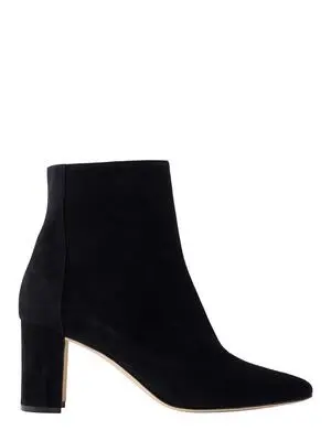 Manolo Blahnik Rosie 70 Suede Ankle Boots - Black