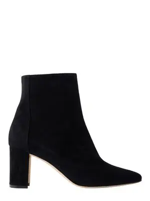 Manolo Blahnik Rosie 70 Suede Ankle Boots - Black