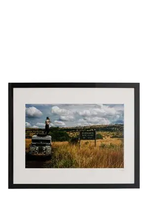 SONIC EDITIONS Framed 1958 Elephants Right Of Way Print, 50" X 40 - Multi