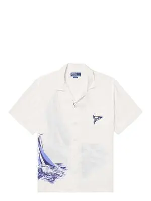 Polo Ralph Lauren Polo Ralph Lauren - Printed Linen Shirt - Men - Neutrals - S Ecru