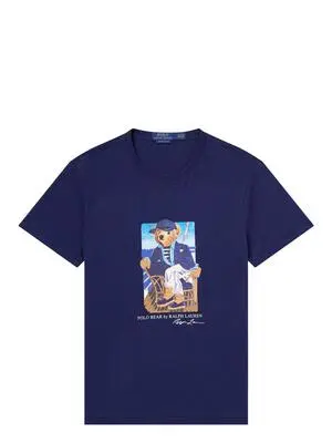 Polo Ralph Lauren Logo-print Cotton-jersey T-shirt - Blue