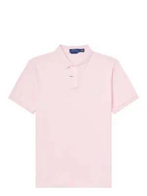 Polo Ralph Lauren Logo-embroidered Cotton-piqué Polo Shirt - Pink