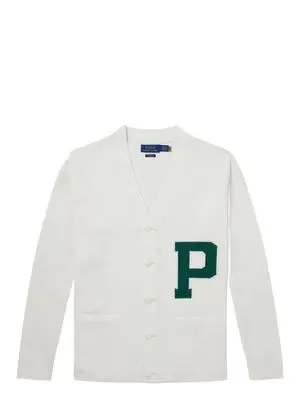 Polo Ralph Lauren Logo-intarsia Cotton Cardigan - Ecru