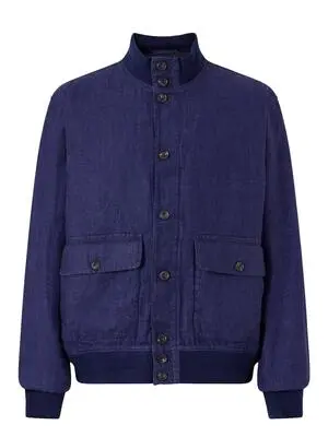 POLO RALPH LAUREN Polo Ralph Lauren Linen Herringbone Blouson Jacket