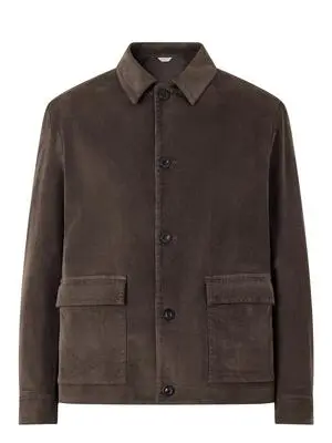 Boglioli Cotton-blend Corduroy Overshirt - Brown