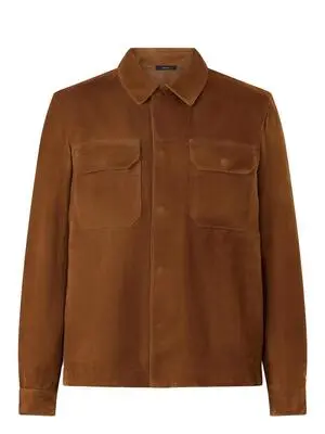 TOM FORD Panelled Suede Jacket - Brown