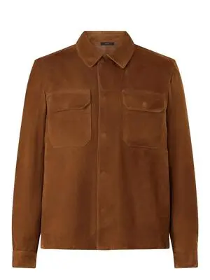 TOM FORD TOM FORD Panelled Suede Jacket Tan