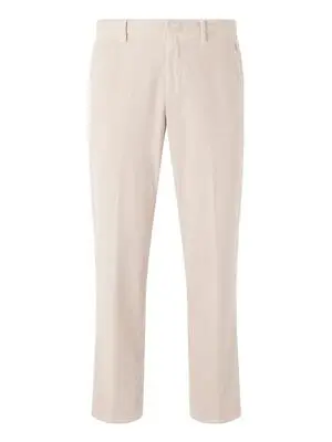 Altea Dumbo Cotton-blend Corduroy Straight-leg Trousers - Neutrals