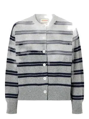 &daughter Ada Striped Wool Cardigan - Gray
