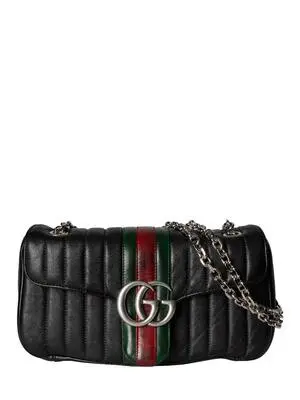 Gucci Jetset Gg Marmont Shoulder Bag - Black