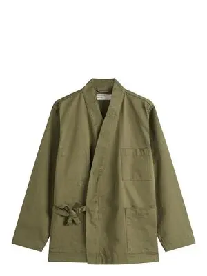 Universal Works Twill Kyoto Work Jacket - Light Olive