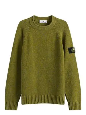 Stone Island Mouline Cotton Chenille Jumper - Cactus Melange