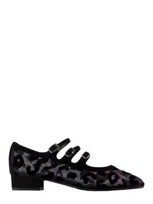 CAREL Ariana Leopard-print Mesh Pumps - Black