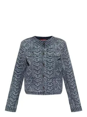 DIESEL® Diesel Graphic-Print Collarless Jacket