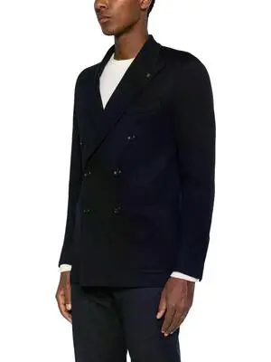 Tagliatore Double-breasted Peak-lapel Blazer - Blue