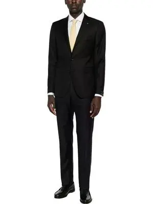 Tagliatore Single-breasted Buttoned Suit - Black