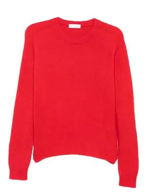 ROBERTO COLLINA Cashmere Fine Knit Crew Neck Sweater - Red
