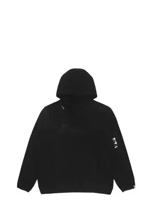 AAPE BY *A BATHING APE Logo-print Fleece Hoodie - Black