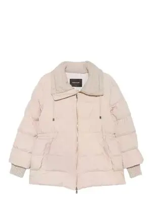 Fabiana Filippi Padded Drawstring Waist Jacket - Neutrals