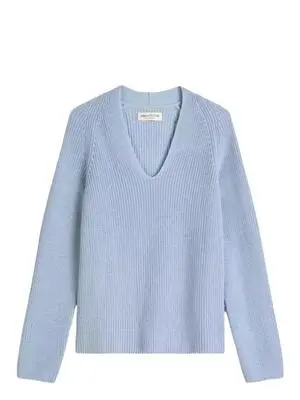 MARC O'POLO Marc O'Polo V-Neck Ribbed Knit Sweater