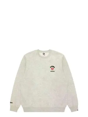 AAPE BY *A BATHING APE Moonface-patch Sweatshirt - Neutrals