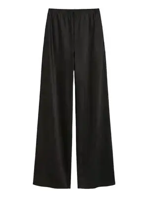 REFORMATION Reformation Gale Satin Wide Leg Trousers