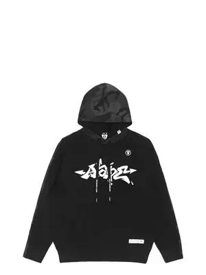 AAPE BY *A BATHING APE Camo-panelled Hoodie - Black