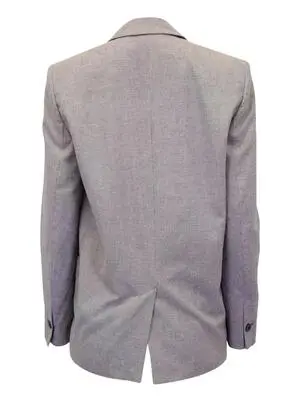 ISABEL MARANT VINTAGE Micro Houndstooth Single-breasted Blazer - Grey