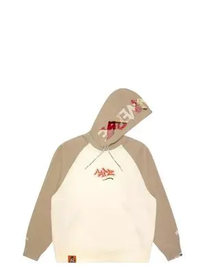 AAPE BY *A BATHING APE Logo-patch Hoodie - Neutrals