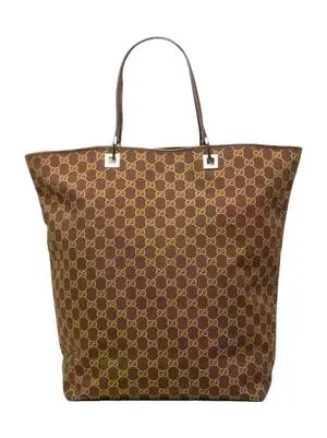 Gucci 2000-2015 Gg Canvas Tote Bag Brown