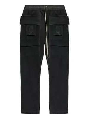 Rick Owens Creatch Cargo Drawstring Trousers - Black