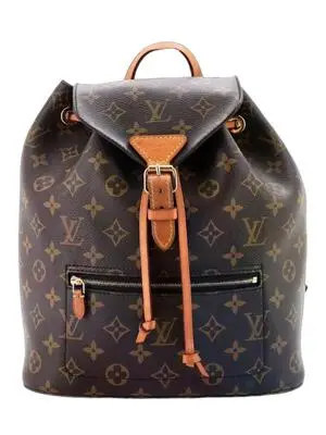 LOUIS VUITTON Montsouris Monogram Canvas Backpack - Brown