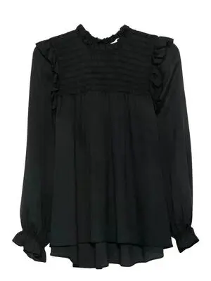 FORTE_FORTE Forte Forte Ruffled Mock Neck Blouse