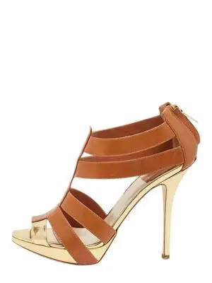 Dior Strappy Leather Sandals - Brown