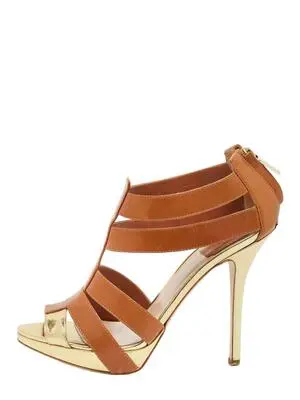 Dior Strappy Leather Sandals - Brown