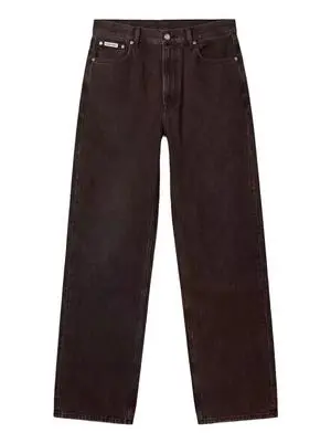 Calvin Klein Wide-leg Jeans In Wash - Black